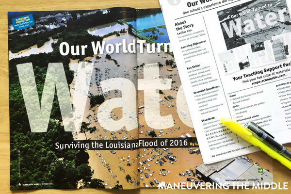 Scholastic Magazines for Middle School - Maneuvering the Middle